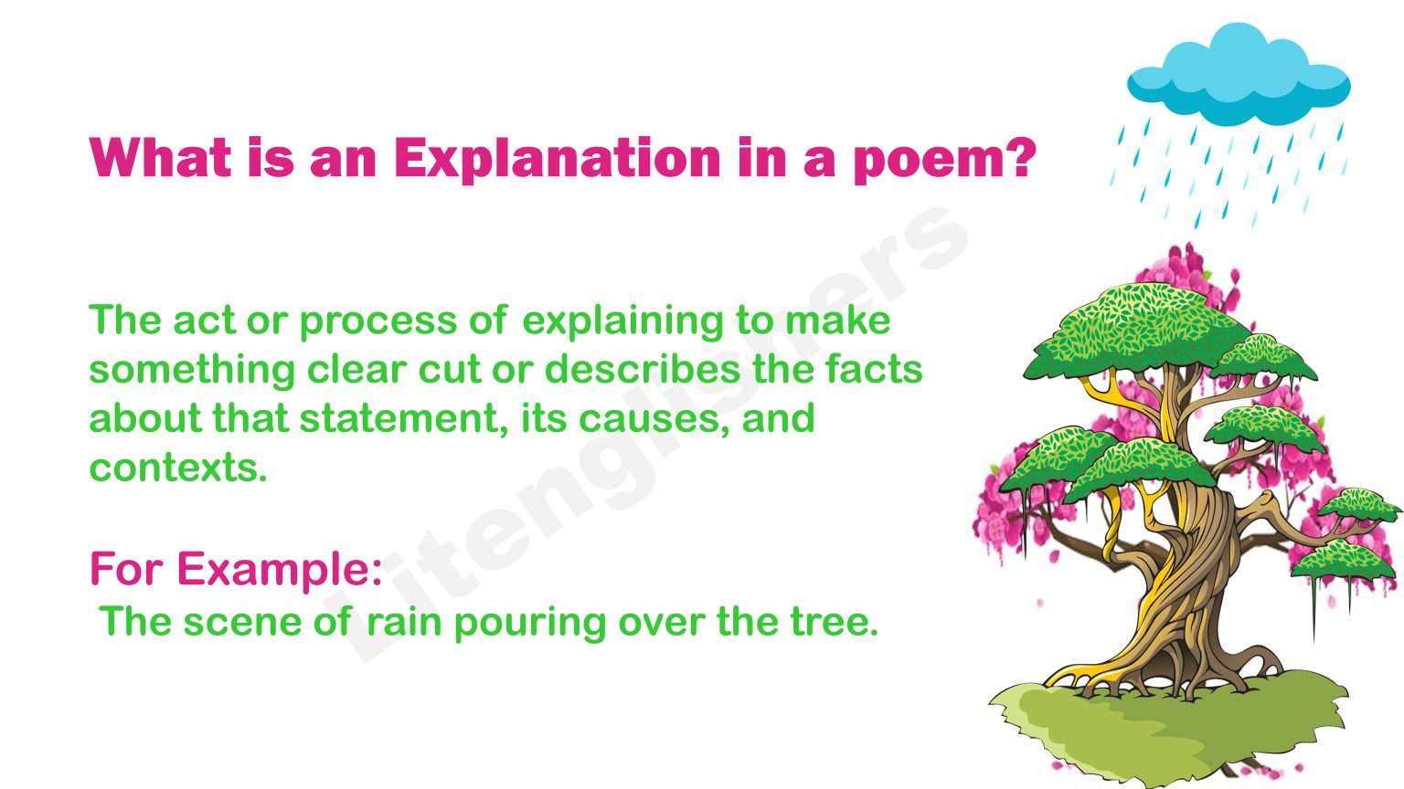 Litenglishers -,1st Year English Poems with short Explanation