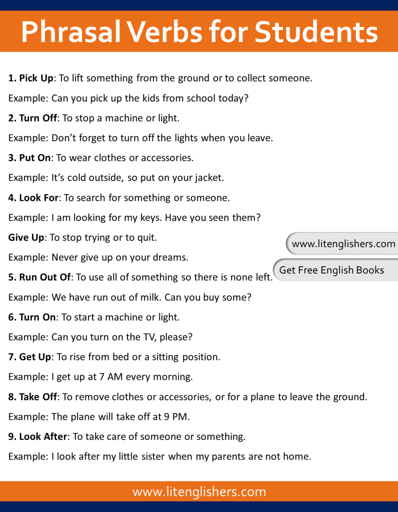 Phrasal Verbs for Students