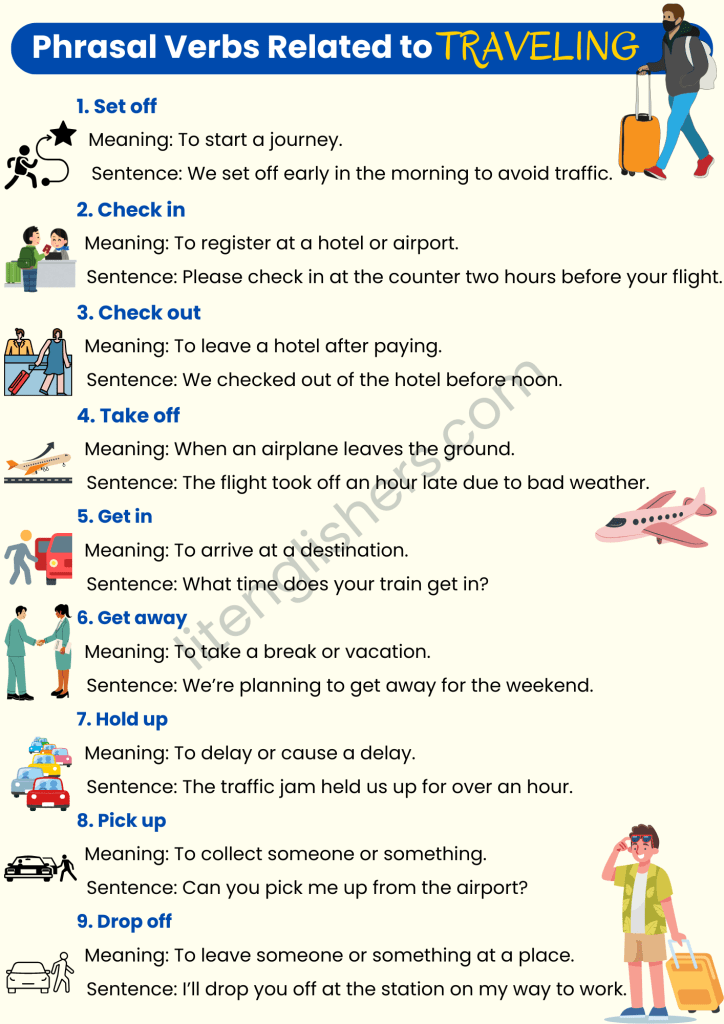 Phrasal Verbs Related to Traveling