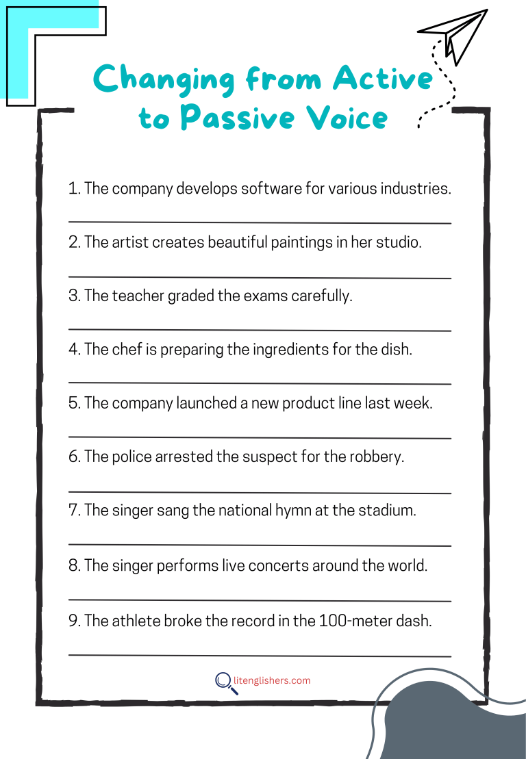 Active and Passive Voice in English