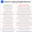 100 Normal vs. Advanced English Words with Sentences