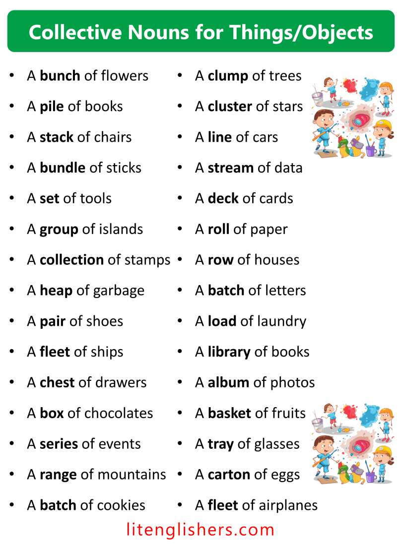 100 Examples of Collective Nouns with Pictures